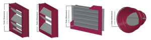 Damper Dimensions