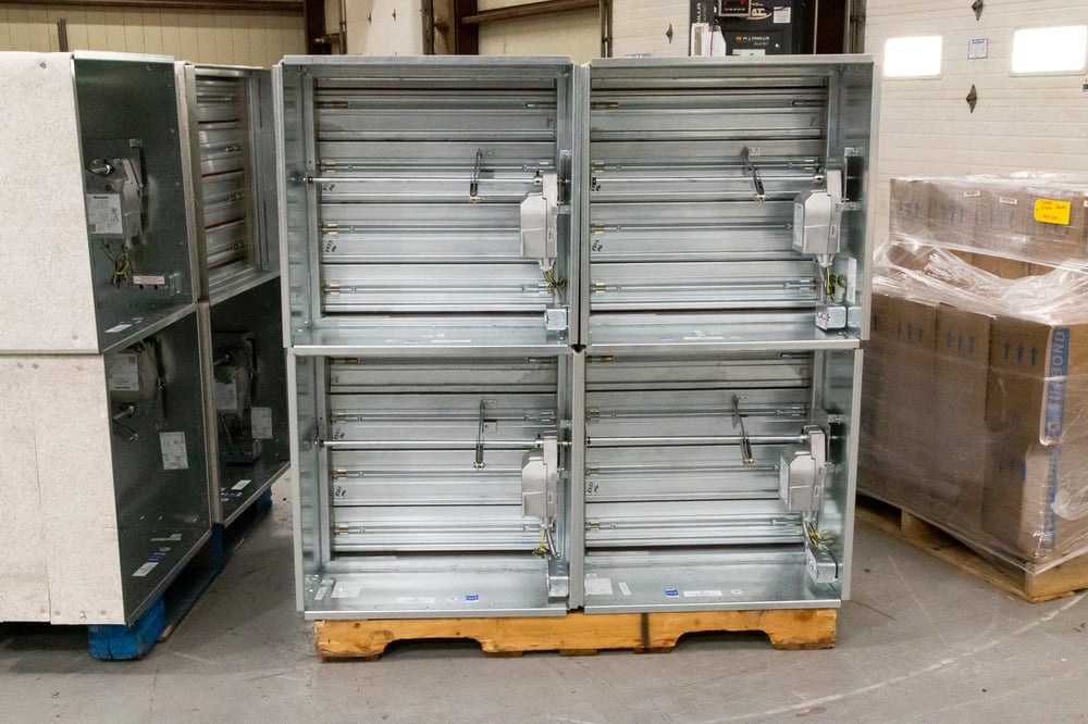 Connecting Dampers and Multi-panel Assemblies