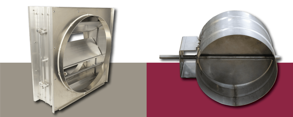 Round Control Dampers for Spiral Ducts