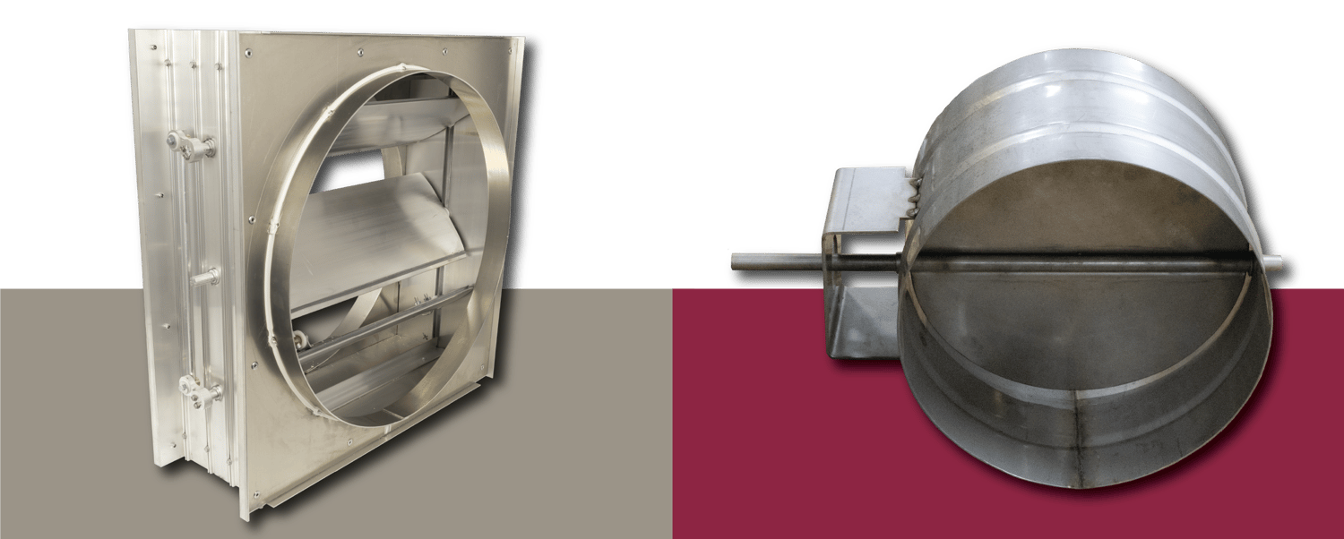 Round Control Dampers for Spiral Ducts